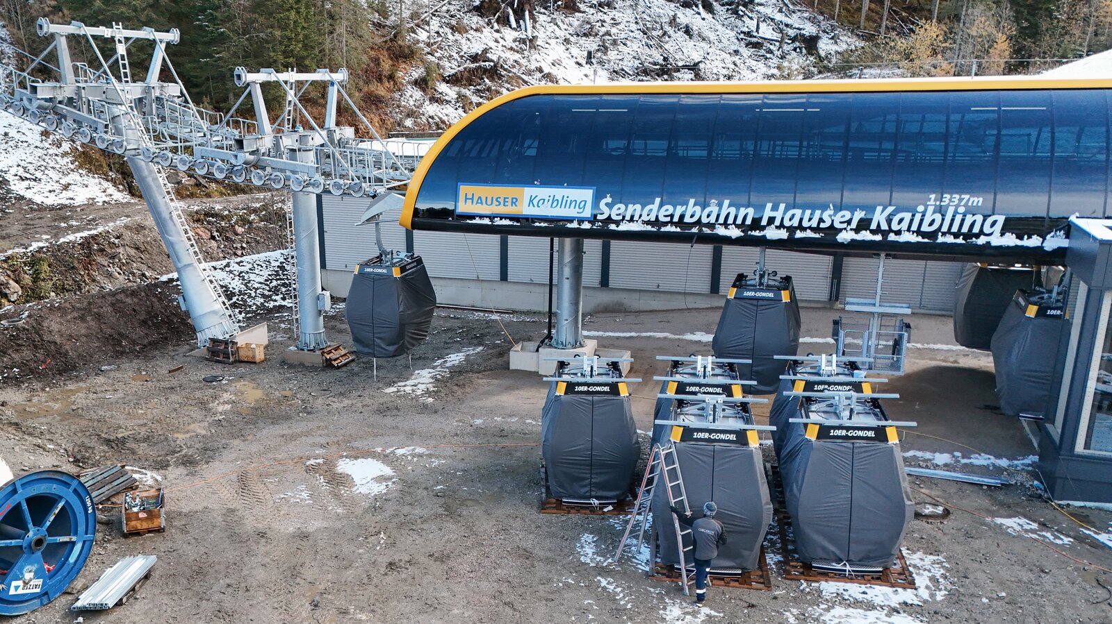 Bautagebuch der neuen 10er-Gondelbahn Hauser Kaibling