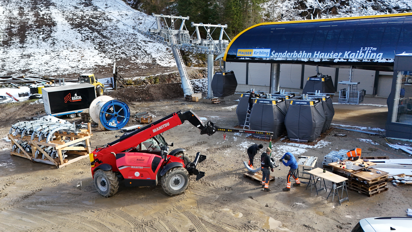 Bautagebuch der neuen 10er-Gondelbahn Hauser Kaibling